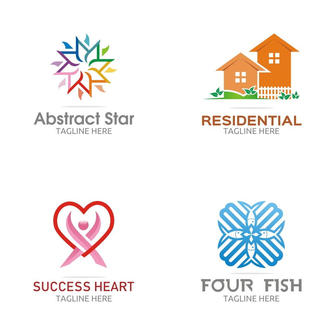 Free Logo Set V.11 – GraphicsFamily