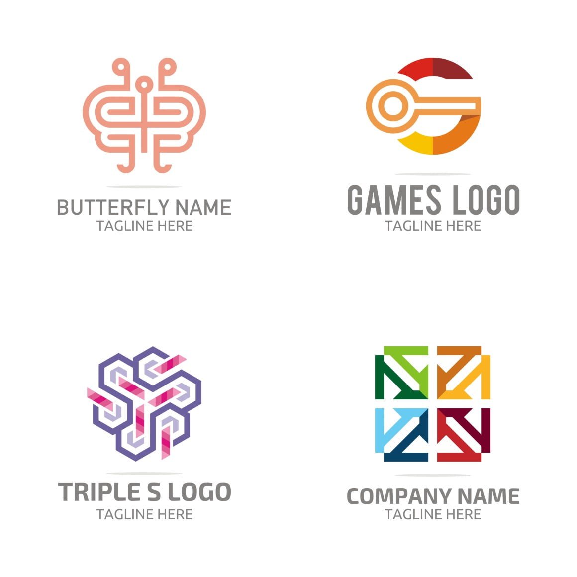 Free Logo Set V.13 – GraphicsFamily