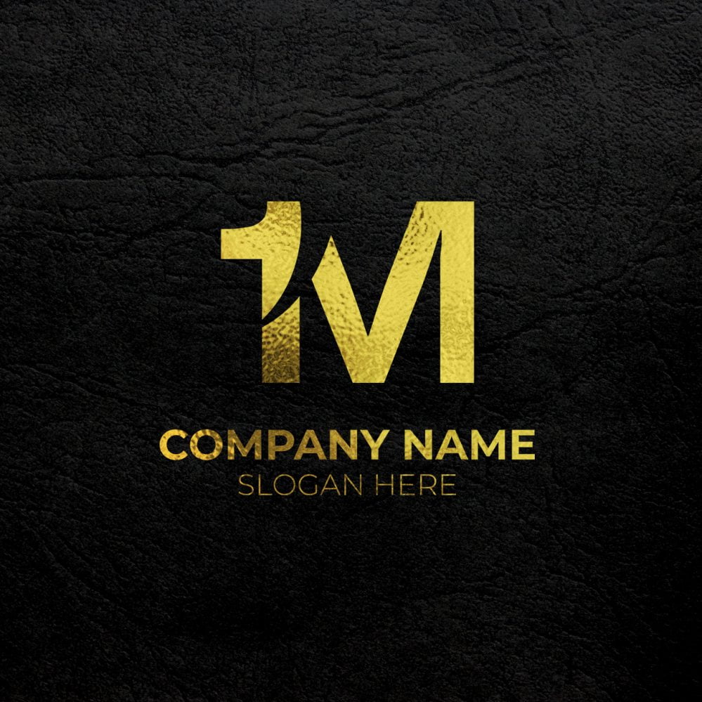 1M Initial Letter Logo Design Free Template – GraphicsFamily