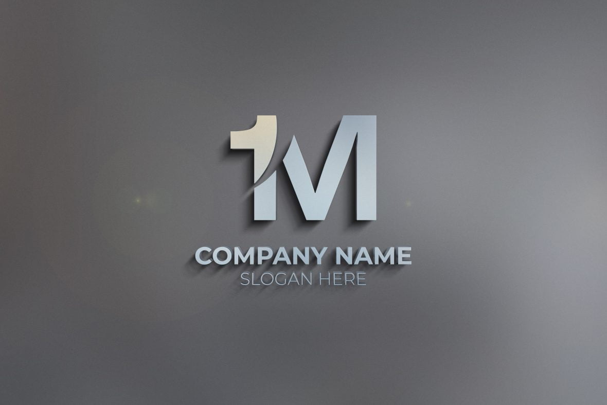 1M Initial Letter Logo Design Free Template – GraphicsFamily