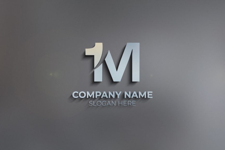 1M Initial Letter Logo Design Free Template – GraphicsFamily