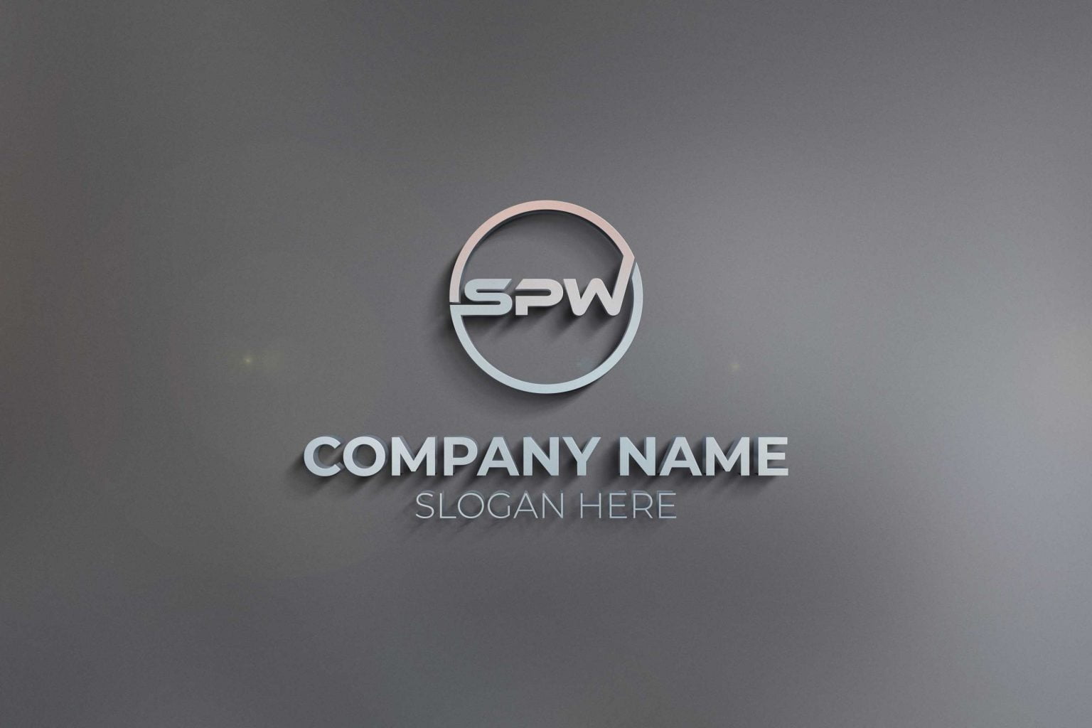 Creative Initial SPW Letter Monogram Free Download – GraphicsFamily