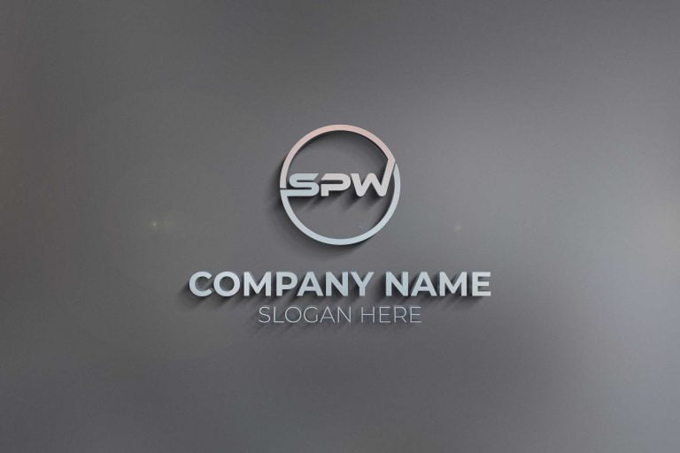 Creative Initial SPW Letter Monogram Free Download – GraphicsFamily