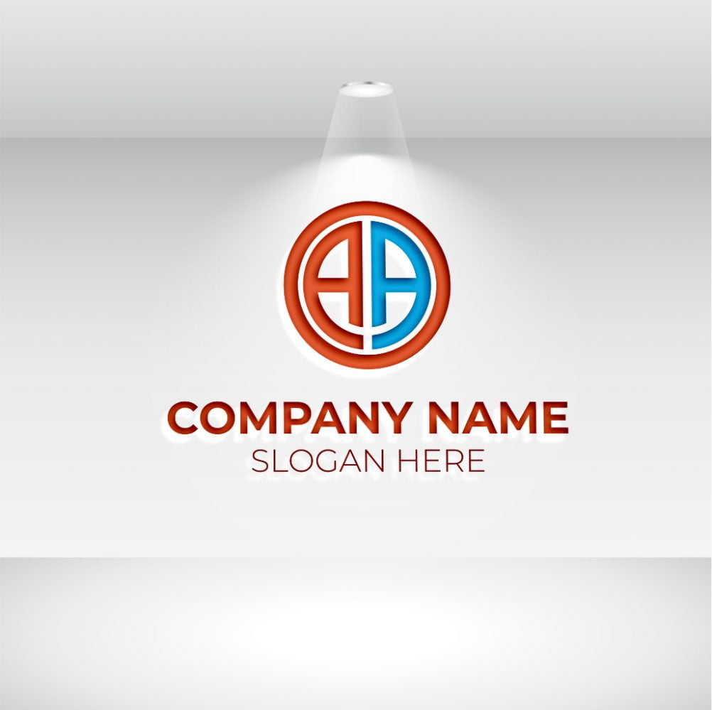 Free AA Letter Mark Logo Design vector – GraphicsFamily