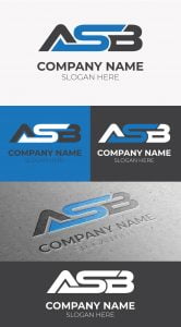 Initial ASB Letter Free Vector – GraphicsFamily