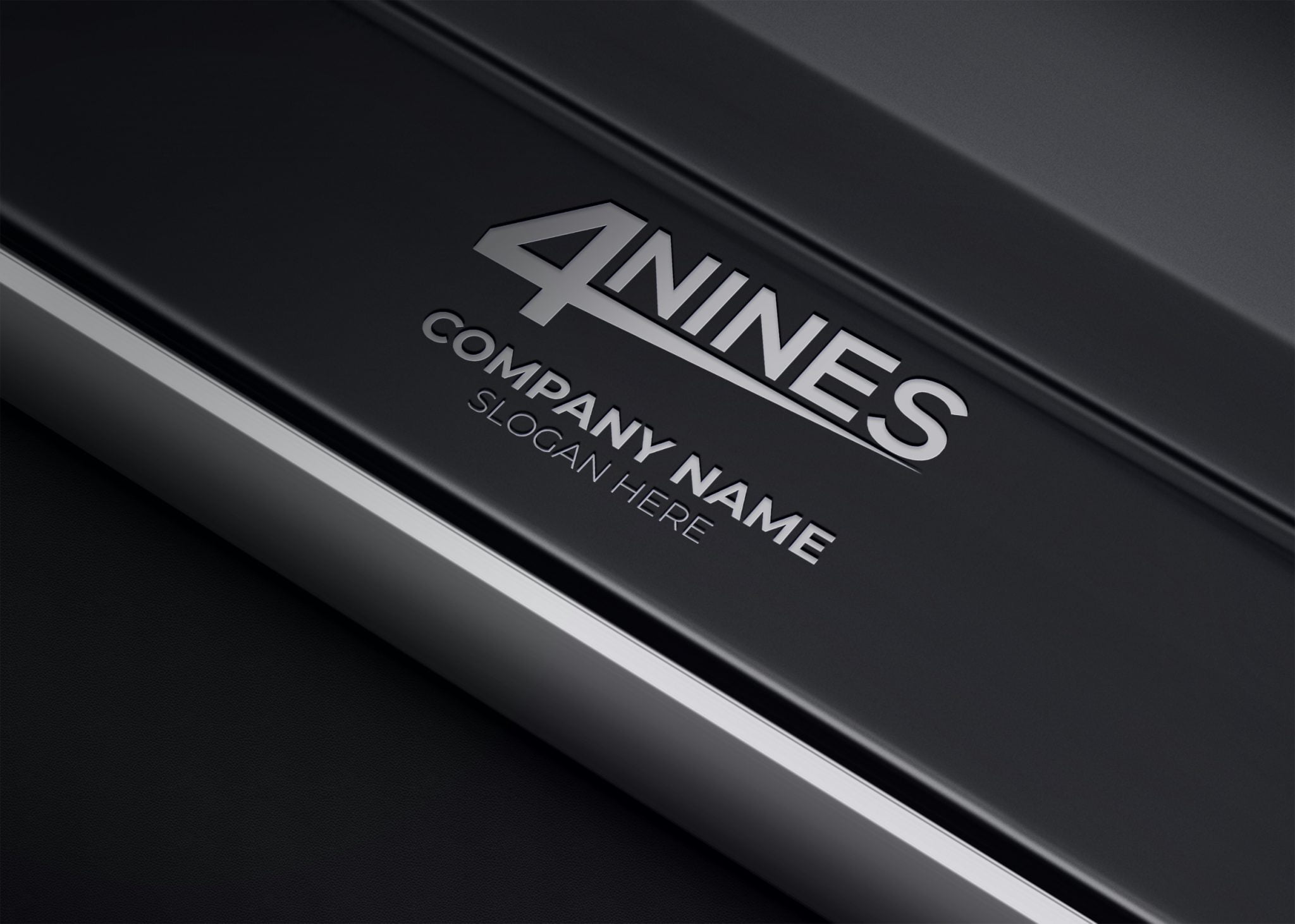 Free 4 Nines Letter Monogram Logo design – GraphicsFamily