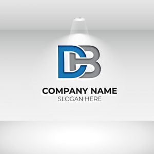 Initial DB Letter Logo Design Free Vector Download – GraphicsFamily