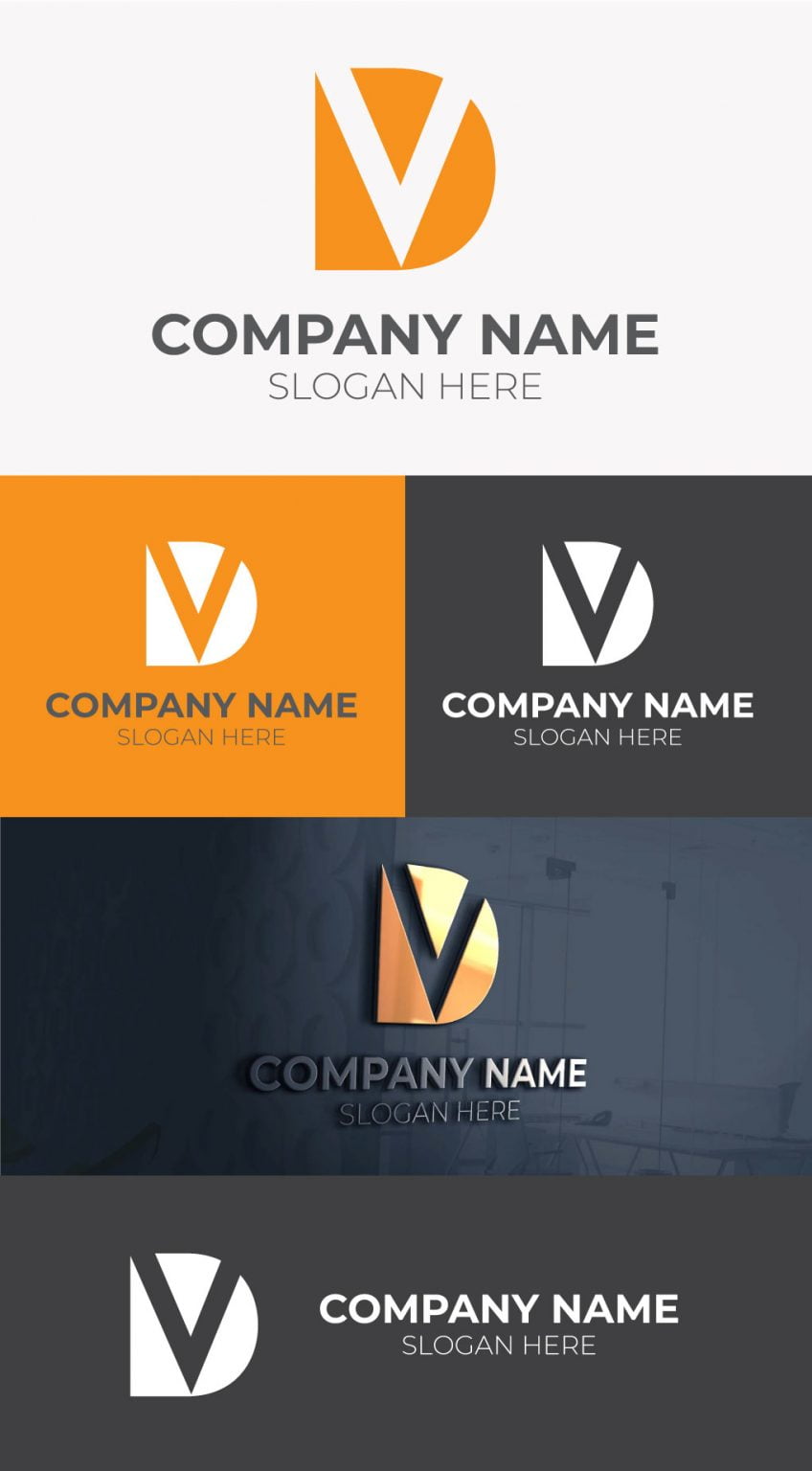 Initial DV Letter Monogram Free Vector – GraphicsFamily