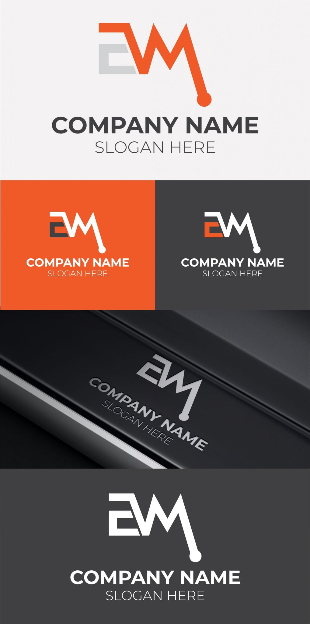 Initial EM Letter Logo Design free Template – GraphicsFamily