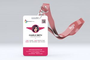 Modern Id-Card Design Template with Flat style – GraphicsFamily