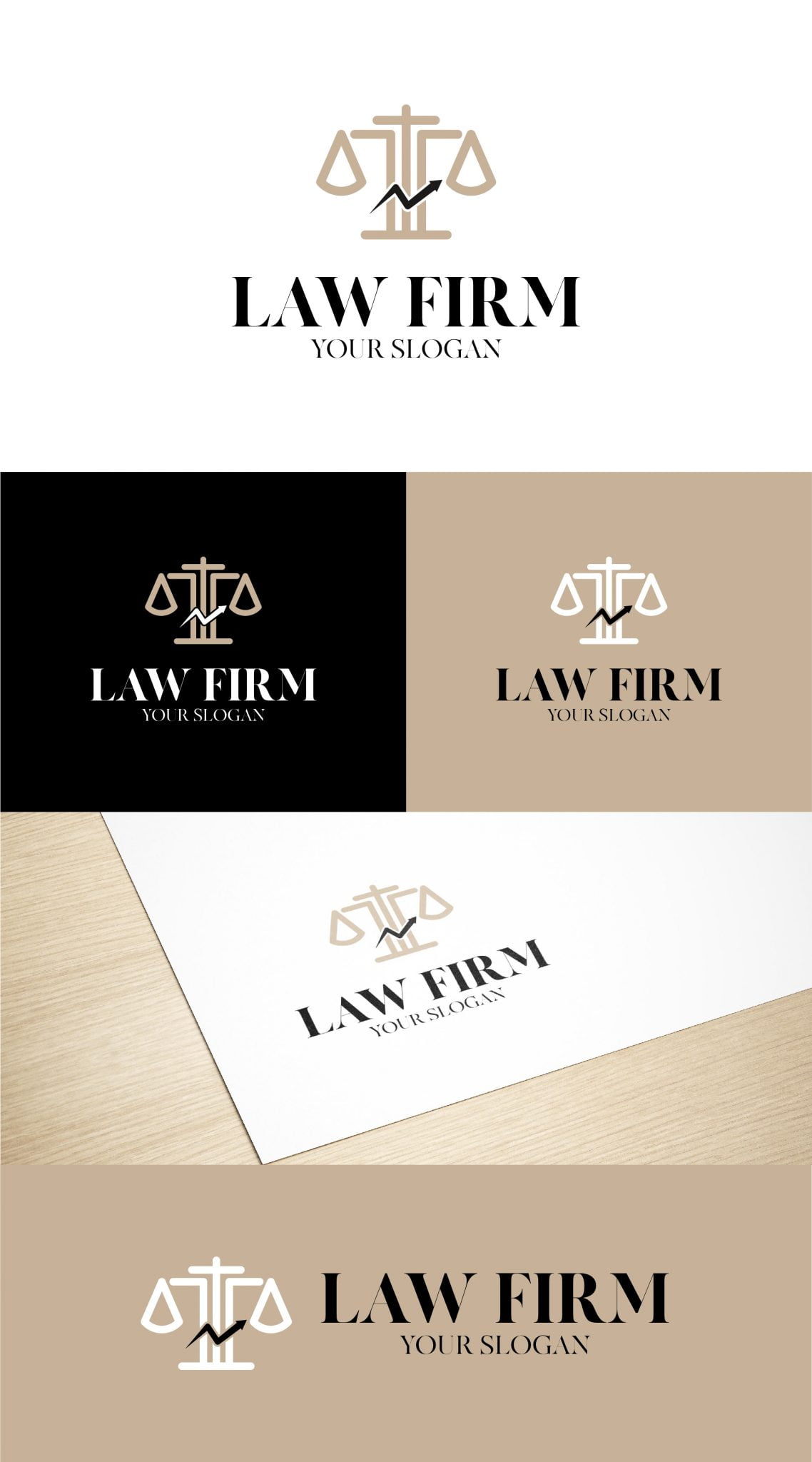 Luxury Law Logo Concept – GraphicsFamily