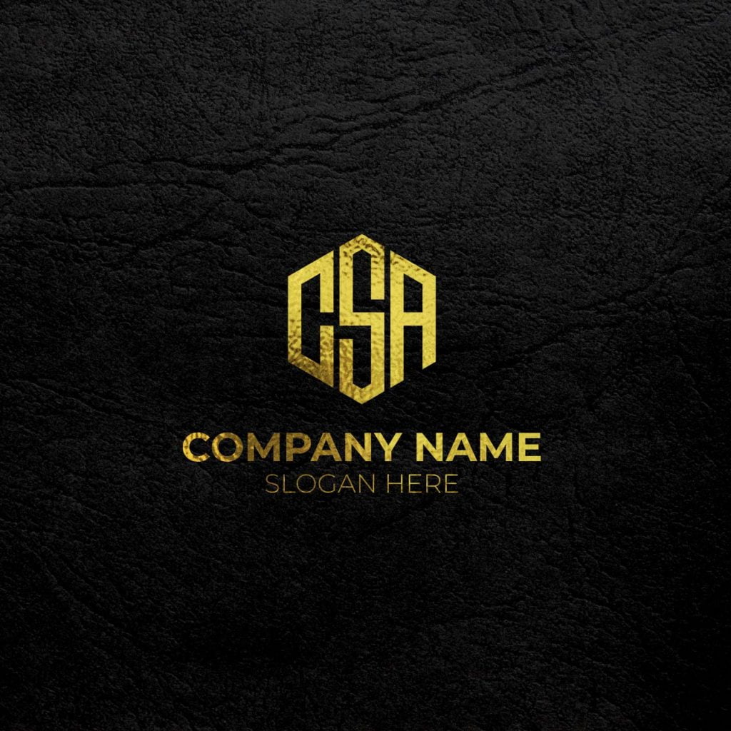 Initial CSA Letter Mark Free Download – GraphicsFamily