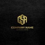 Initial CSA Letter Mark Free Download – GraphicsFamily