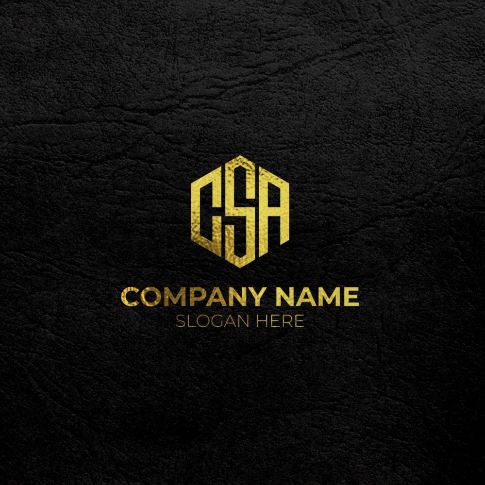 Initial CSA Letter Mark Free Download – GraphicsFamily