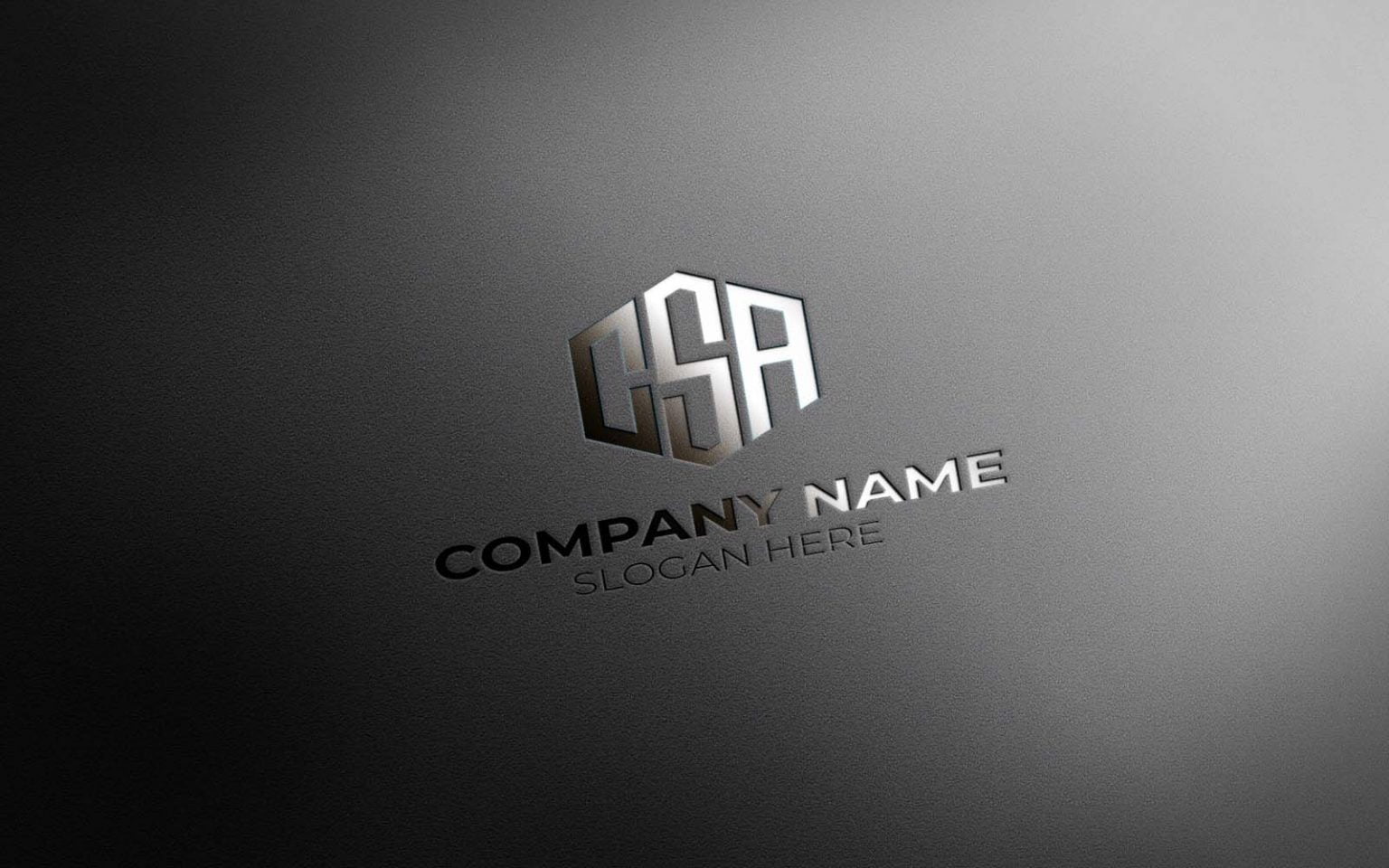 Initial CSA Letter Mark Free Download – GraphicsFamily