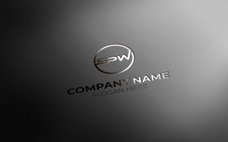 Creative Initial SPW Letter Monogram Free Download – GraphicsFamily