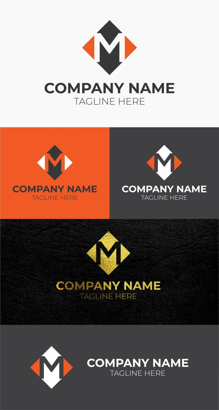 Initial M Letter logo Design Free download – GraphicsFamily