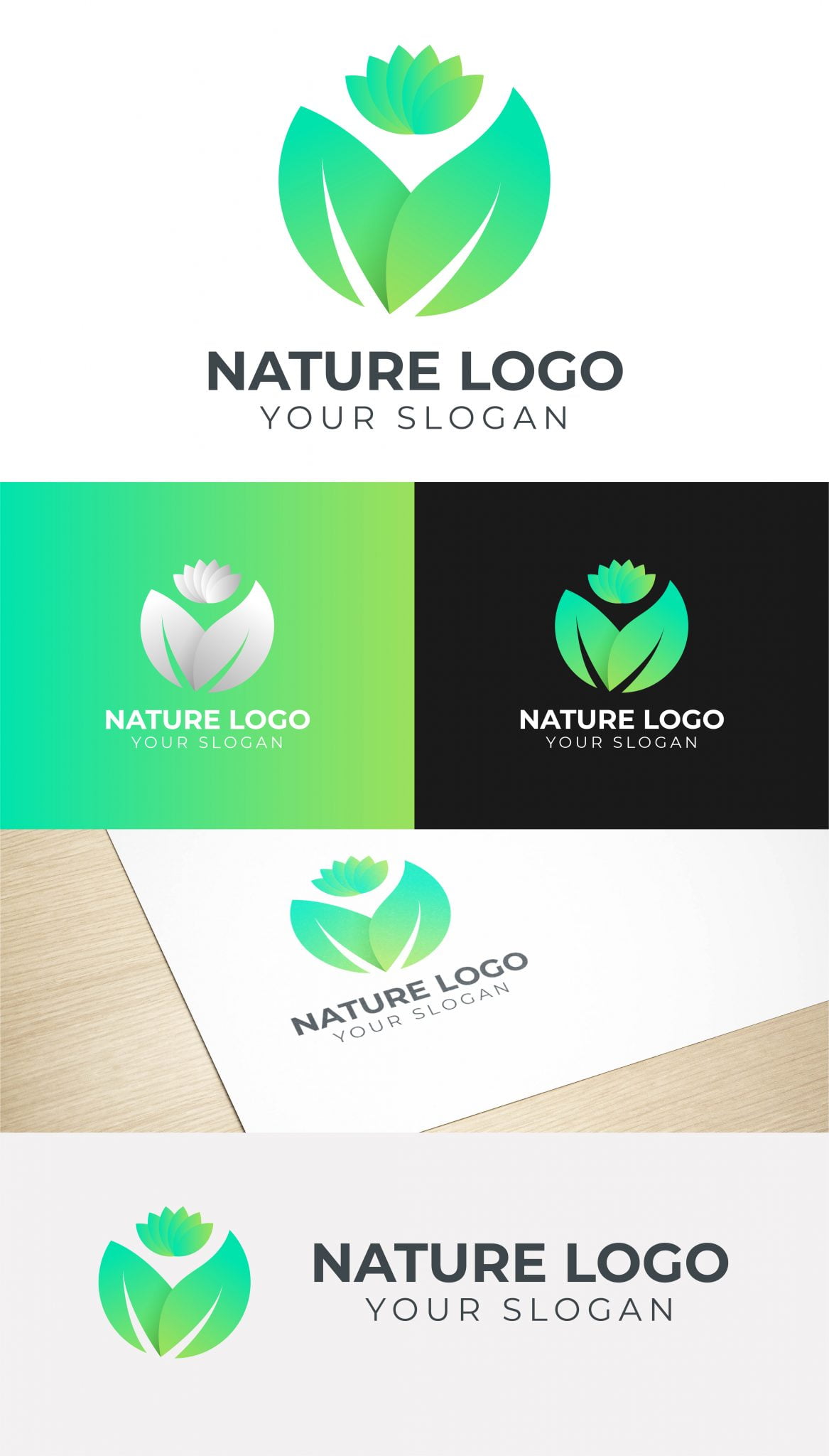 NATURE LOGO DESIGN – GraphicsFamily