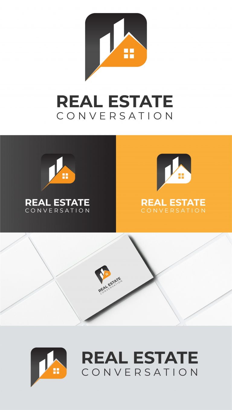 Real Estate Conversation Logo – GraphicsFamily