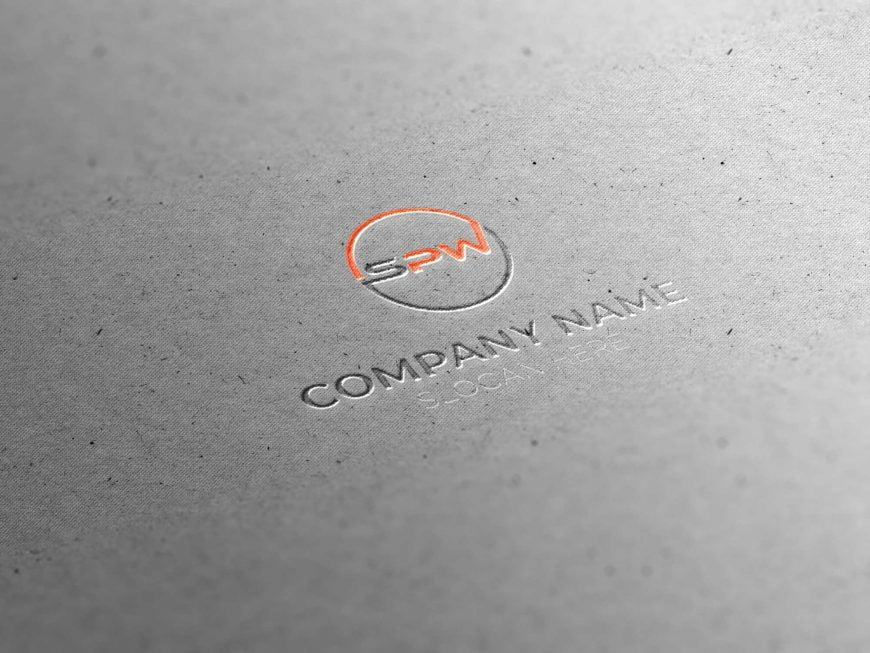 Creative Initial SPW Letter Monogram Free Download – GraphicsFamily