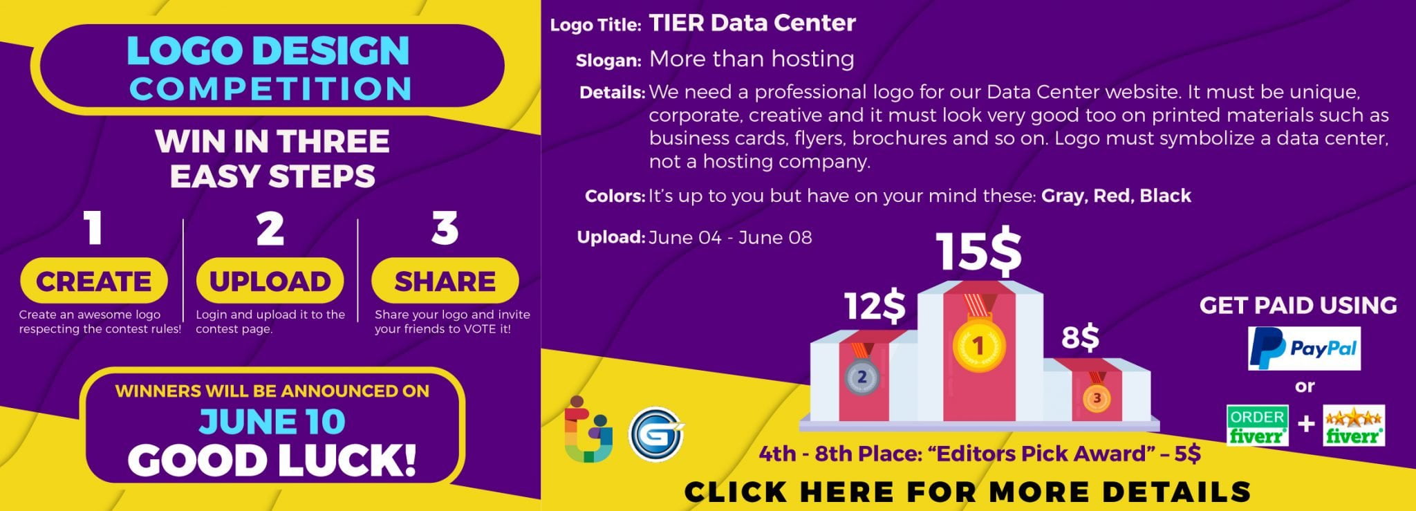 Tier Data Center Logo Competition – GraphicsFamily