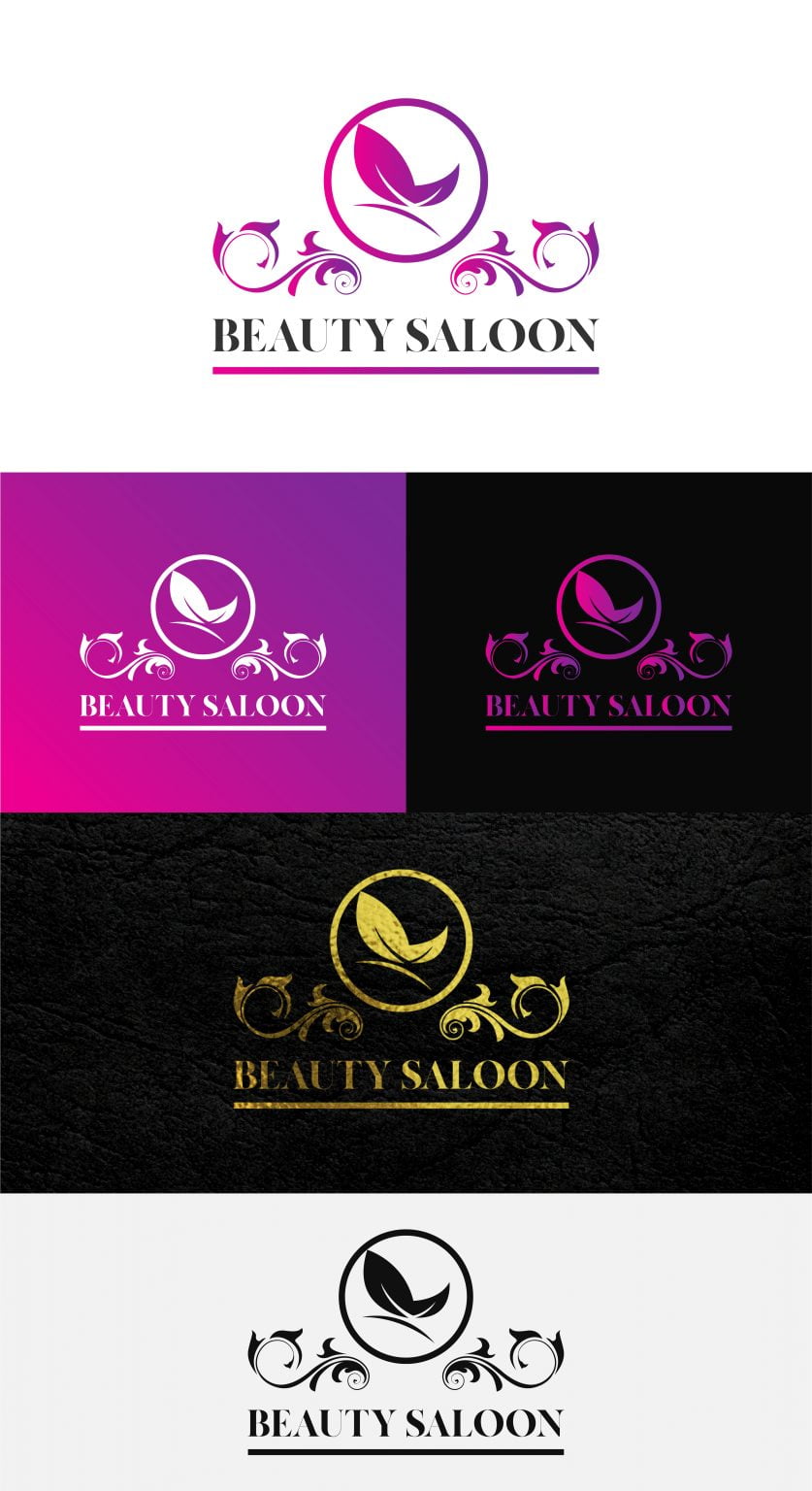 Beauty Saloon Logo Design – GraphicsFamily