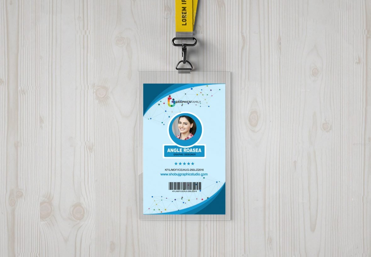 Creative Office Id-Card Free Psd with Flat Design – GraphicsFamily