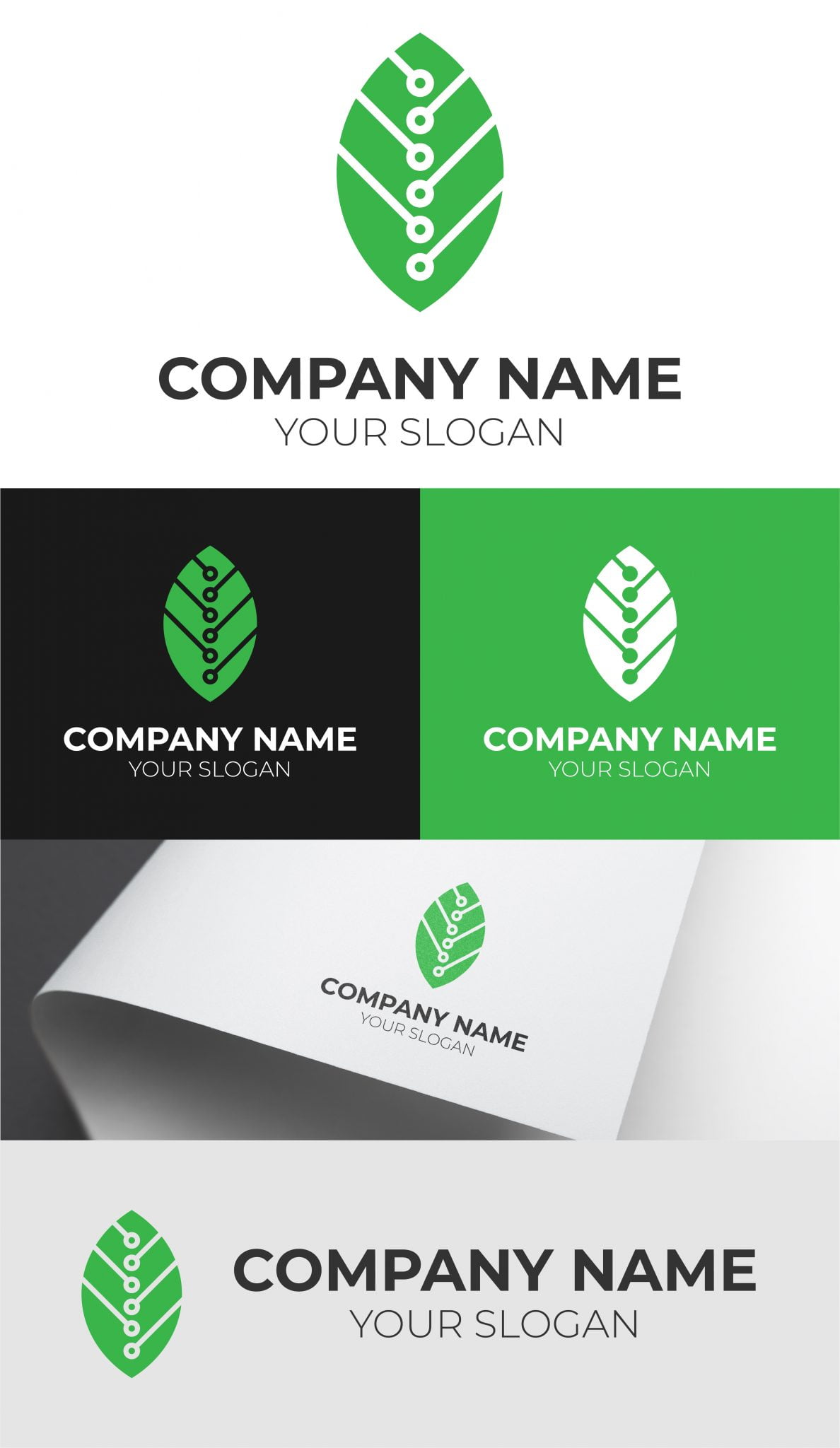 Free Green Tech Logo Design Template Download – GraphicsFamily