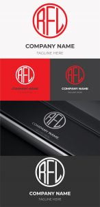 Initial RFL Letter Logo Design Free download – GraphicsFamily