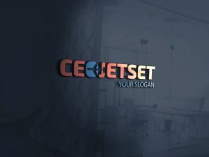 CeoJetSet Logo Design for Travel company Free .ai – GraphicsFamily