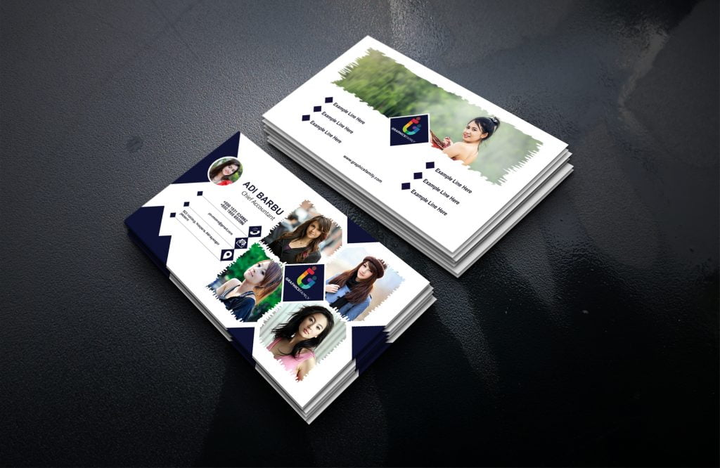Chief Accountant Business Card Design Template Free psd – GraphicsFamily