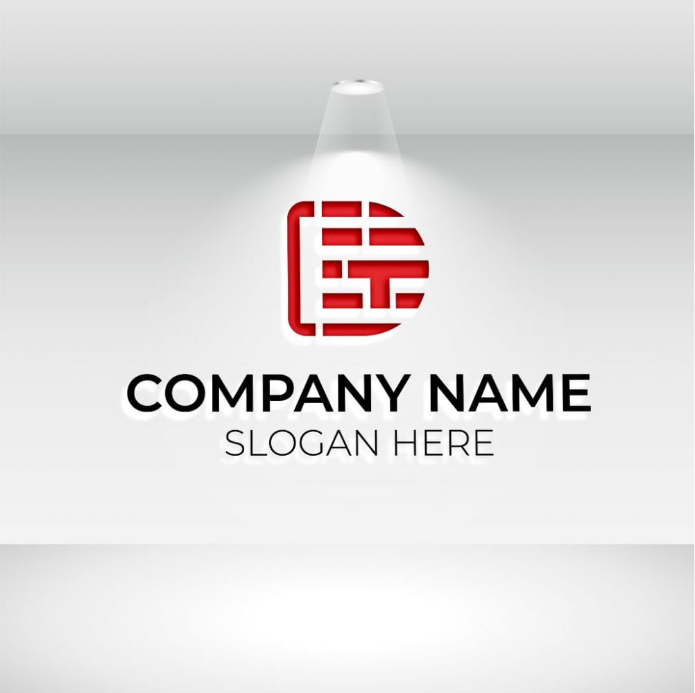 D Tech Logo Design Free Template – GraphicsFamily