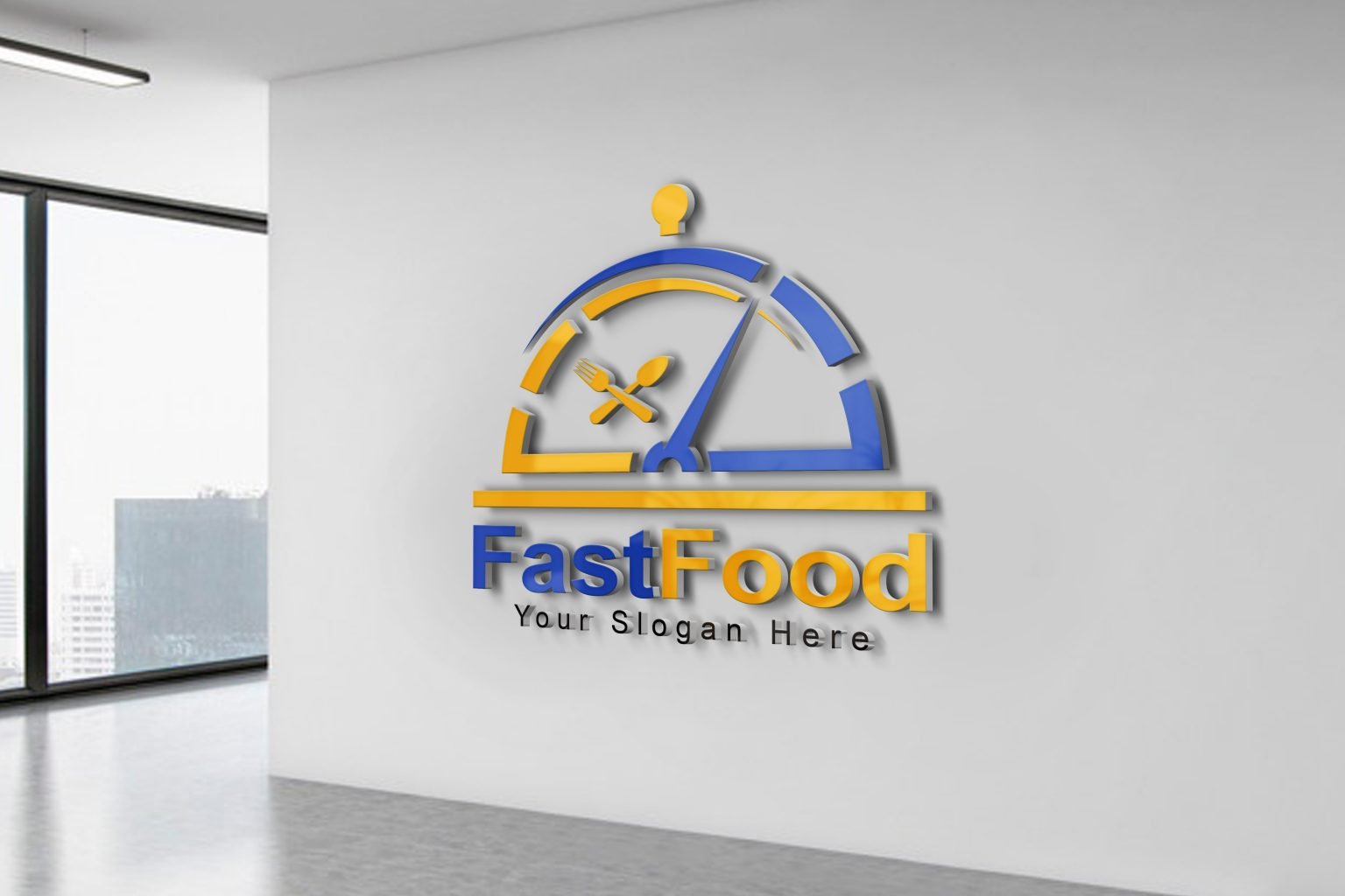 Free Fast Food Logo Design Template PSD – GraphicsFamily