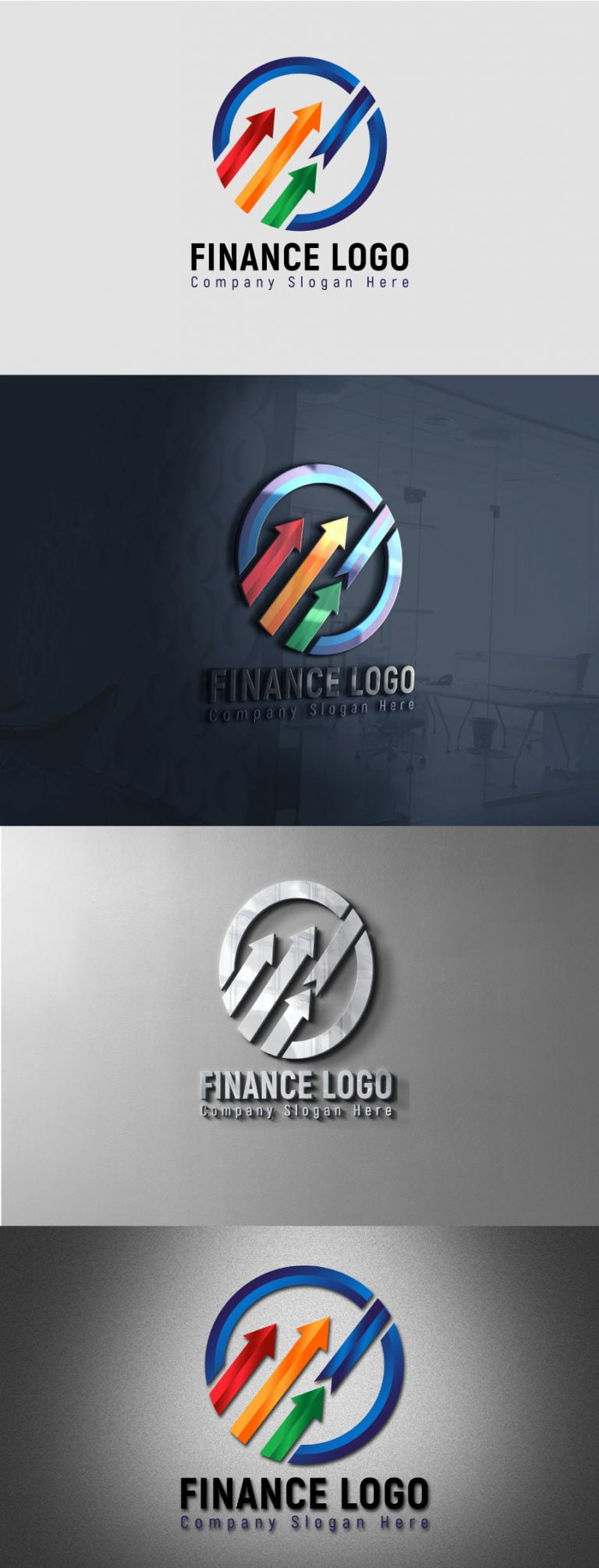 Finance Company Logo Design Free Template – GraphicsFamily