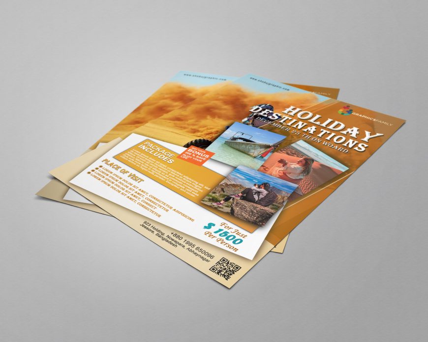 Free Holiday Flyer Design Template Free Psd – GraphicsFamily