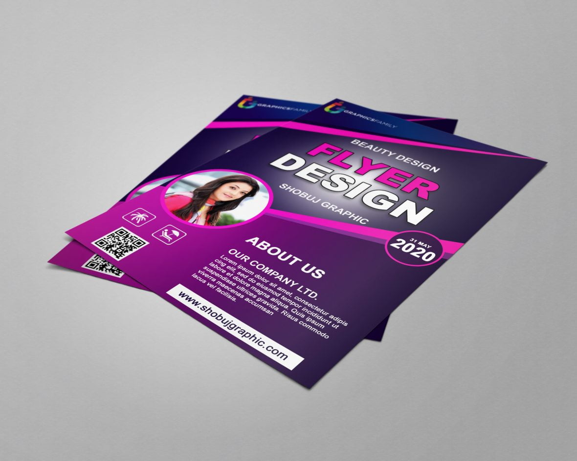 Creative Beauty Flyer Design PSD Download – GraphicsFamily