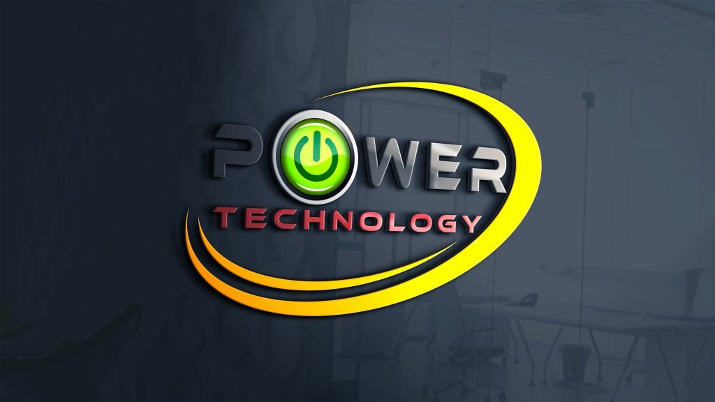 Modern Power and Technology logo design free psd – GraphicsFamily