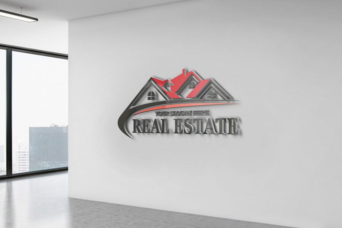 Modern Real Estate Logo Design psd Template – GraphicsFamily