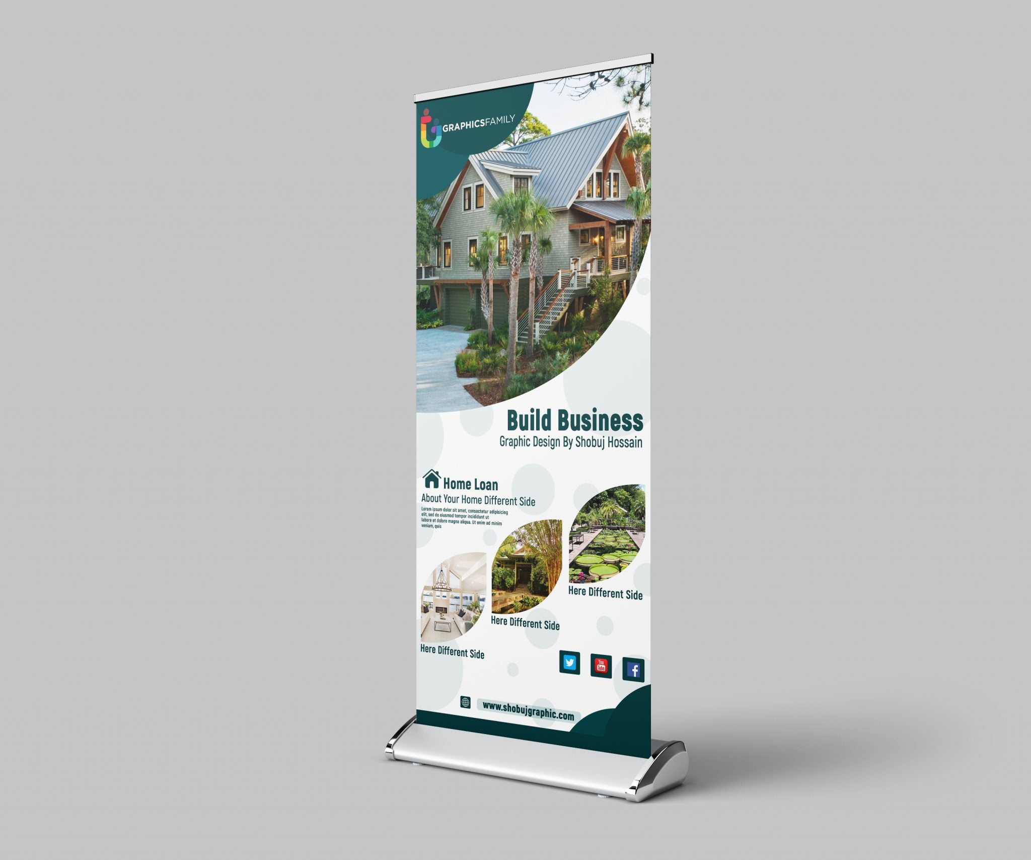 Real Estate Roll Up Banner Design Free Psd – GraphicsFamily