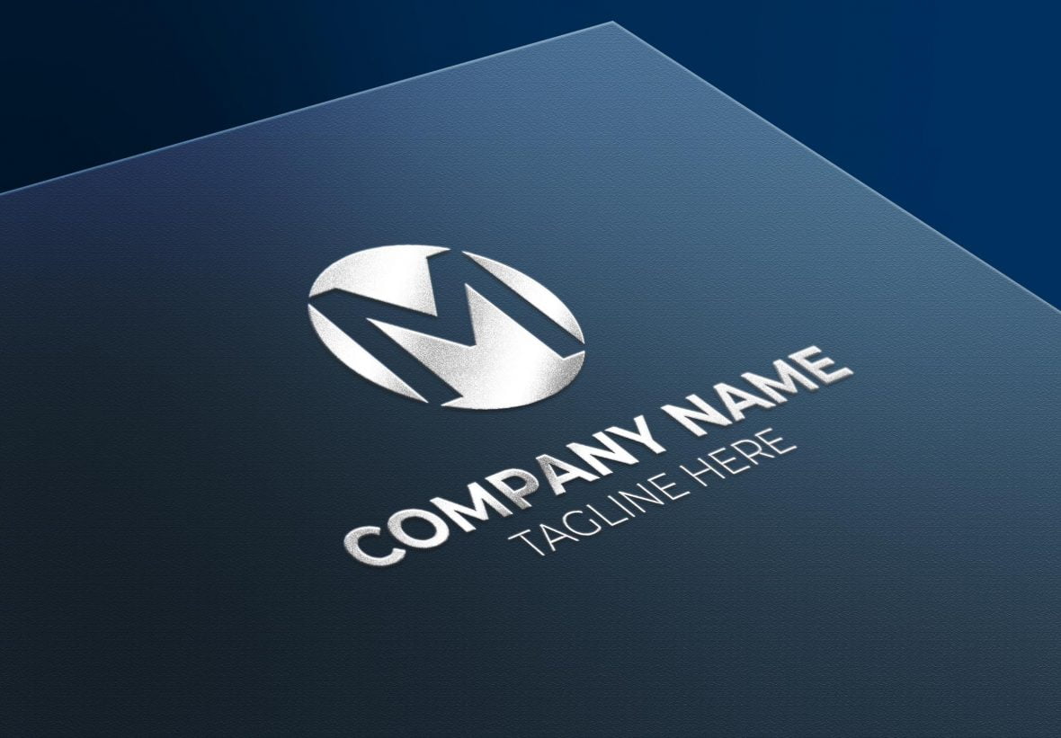 Silver Glossy Logo Mockup Free PSD – GraphicsFamily