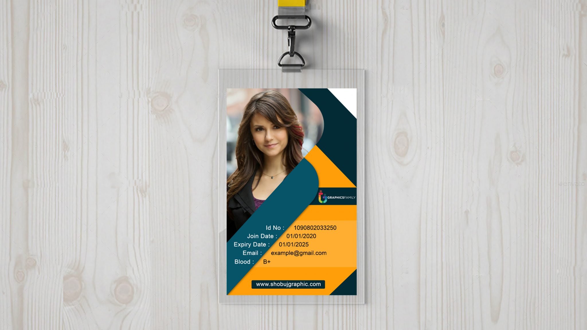 Unique Company Id Card Design Template psd – GraphicsFamily