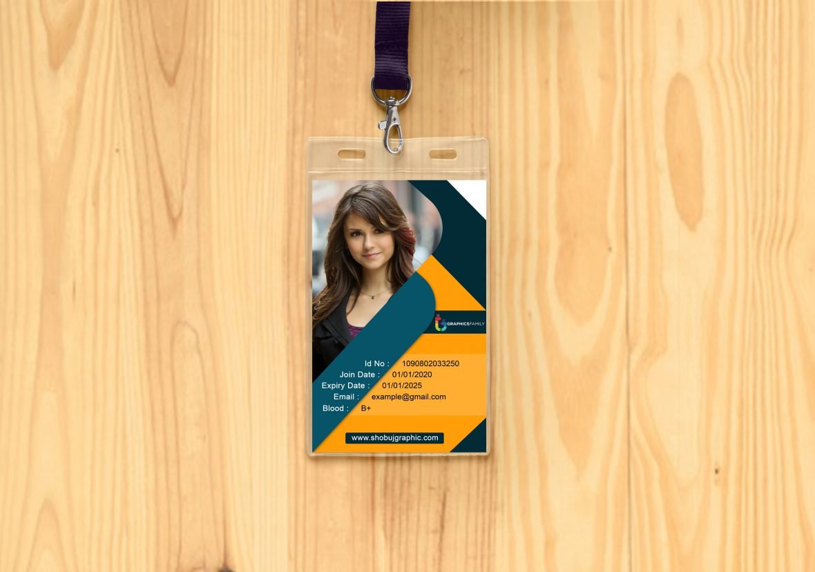 Unique Company Id Card Design Template psd – GraphicsFamily