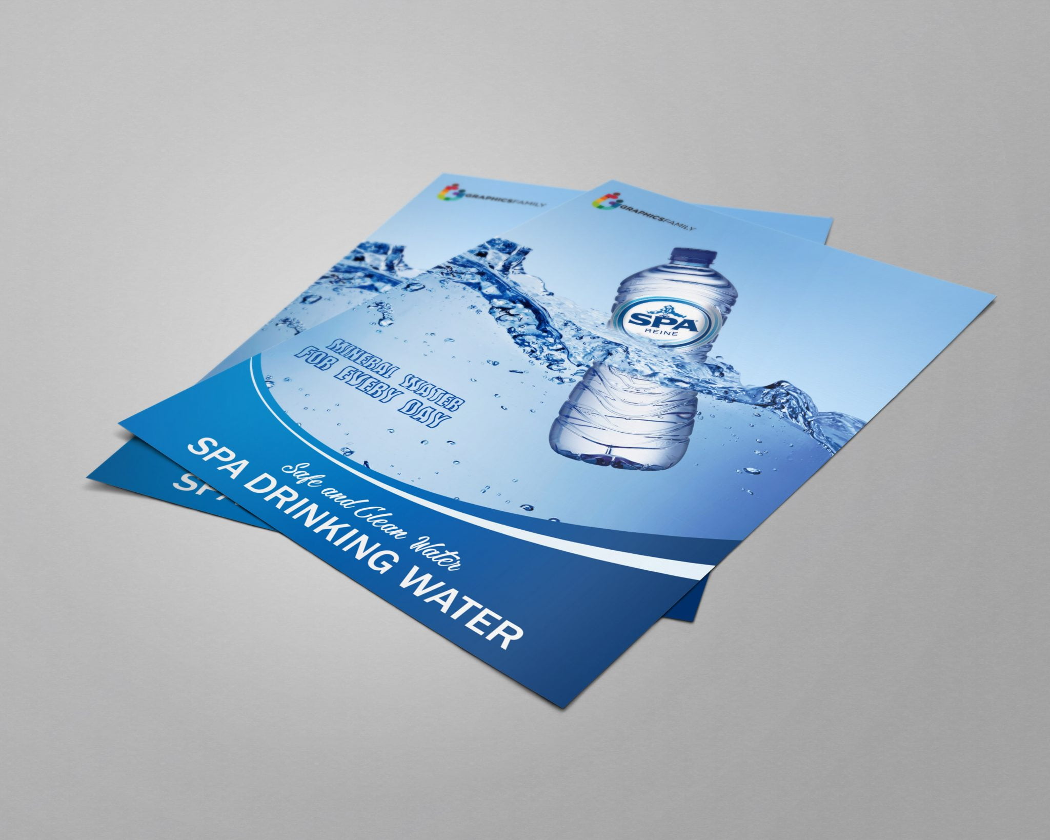 Modern Water Company Flyer Design Free PSD – GraphicsFamily