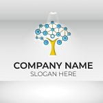 Tech Tree Logo Design For Tech company Free Ai – GraphicsFamily