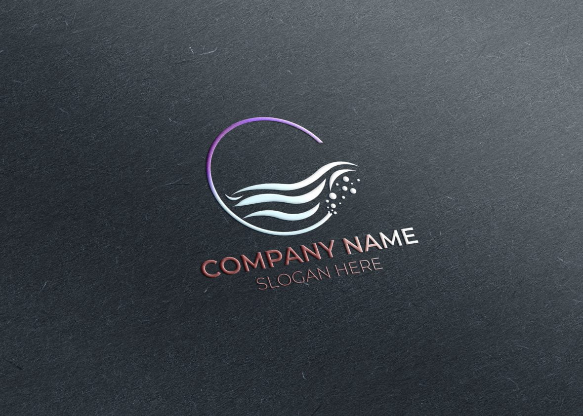 Modern Logo Design For water company Free template – GraphicsFamily