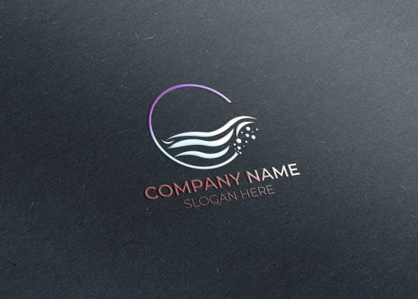 Modern Logo Design For water company Free template – GraphicsFamily