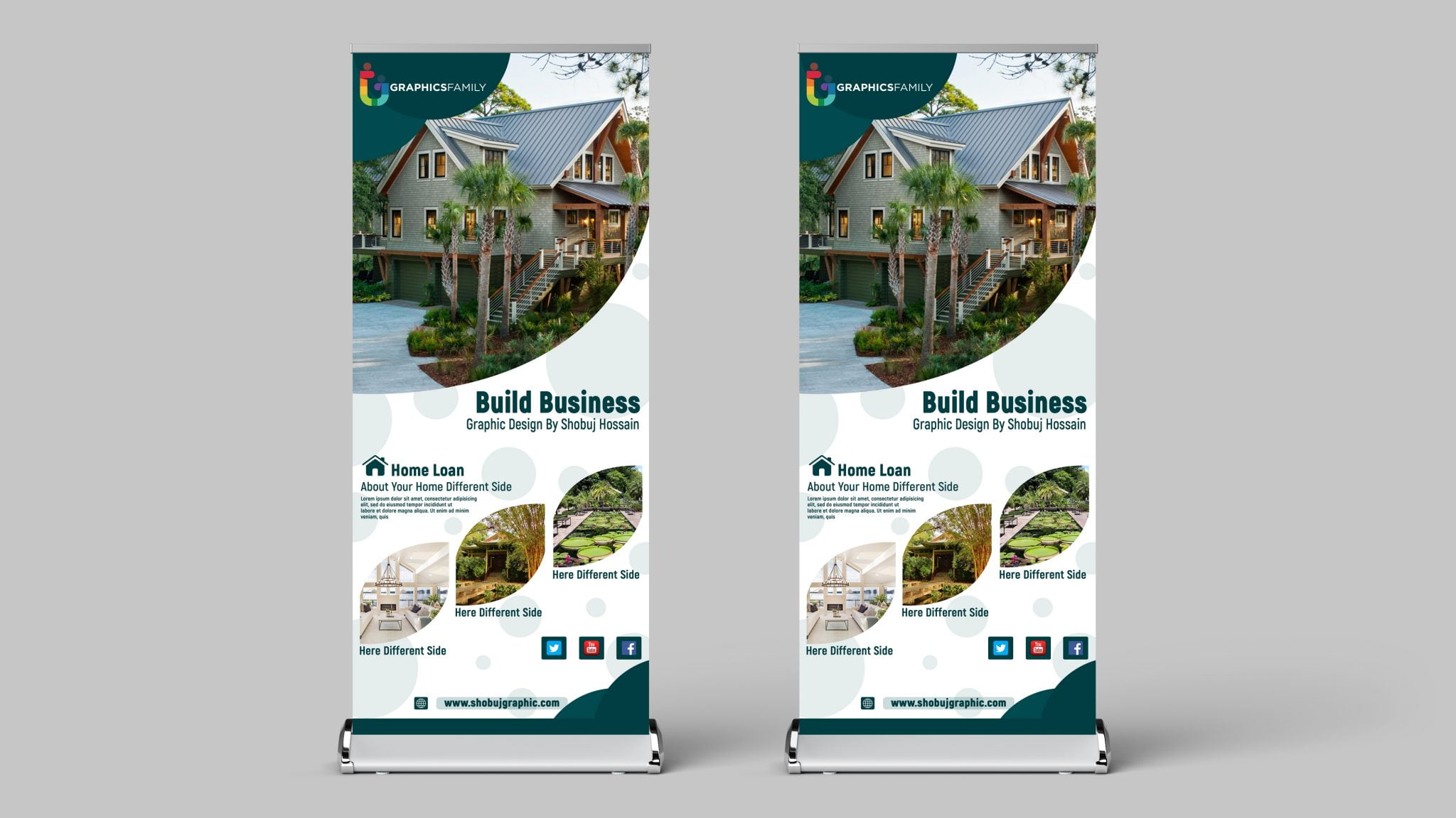 Real Estate Roll Up Banner Design Free Psd – GraphicsFamily