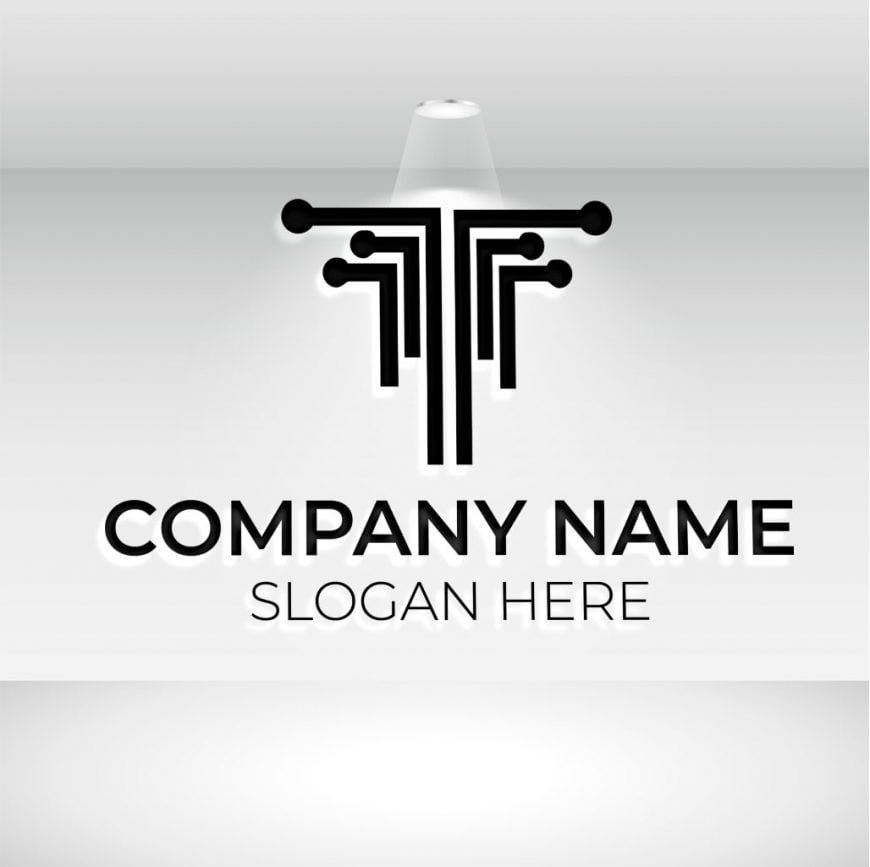 Creative Technology Logo Design Free Template – GraphicsFamily