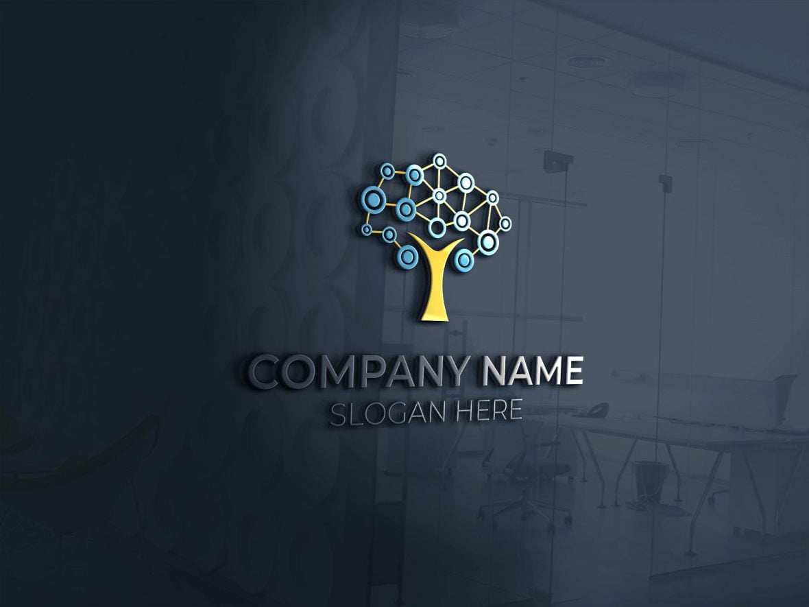 Tech Tree Logo Design For Tech company Free Ai – GraphicsFamily