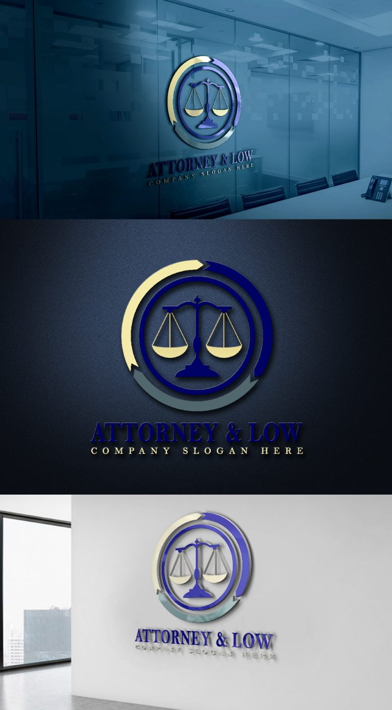 Free Photoshop Attorney & Law Logo Design Template – GraphicsFamily